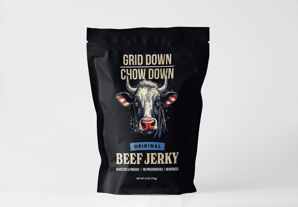 Grass-Fed Beef Jerky Subscription – Grid Down Chow Down